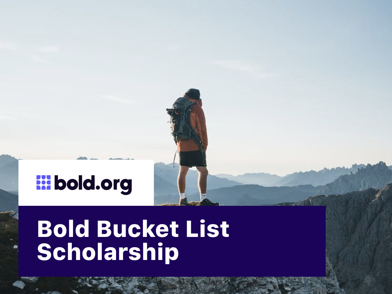 Bold Bucket List Scholarship | Bold.org